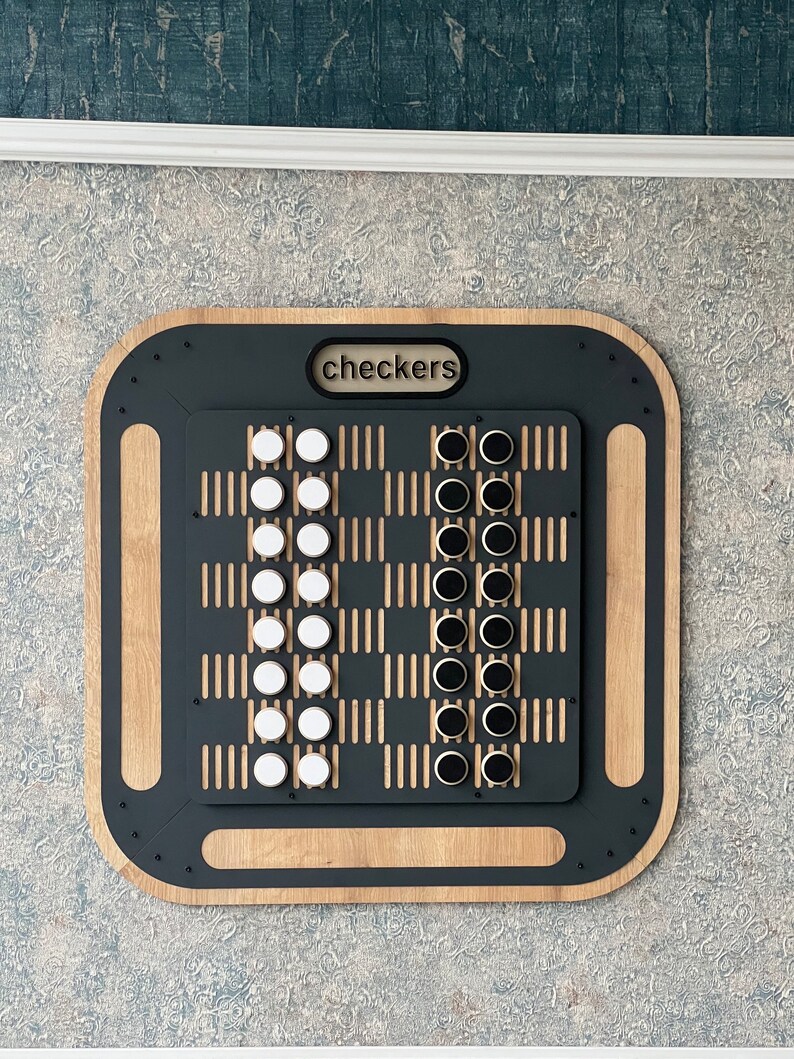 Tic Tac Toe XOX New Generation Metal Wooden Magnetic Wall Game, XOX Can ...