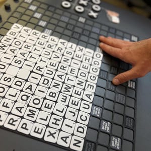 Metal Wall Scrabble Game Organiser / Wall Hanging / Metal Wall Decor ...