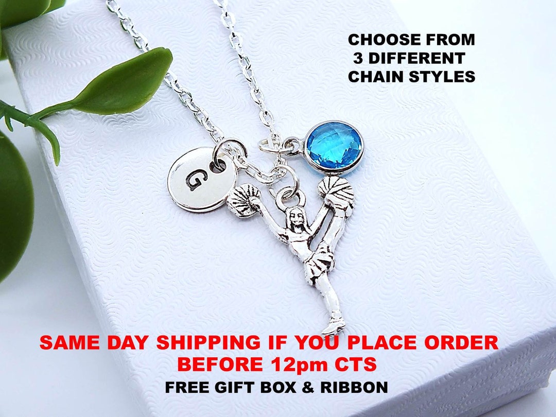 Cheer Necklace-cheer Personalized Necklace-custom Cheer Jewelry-girl ...