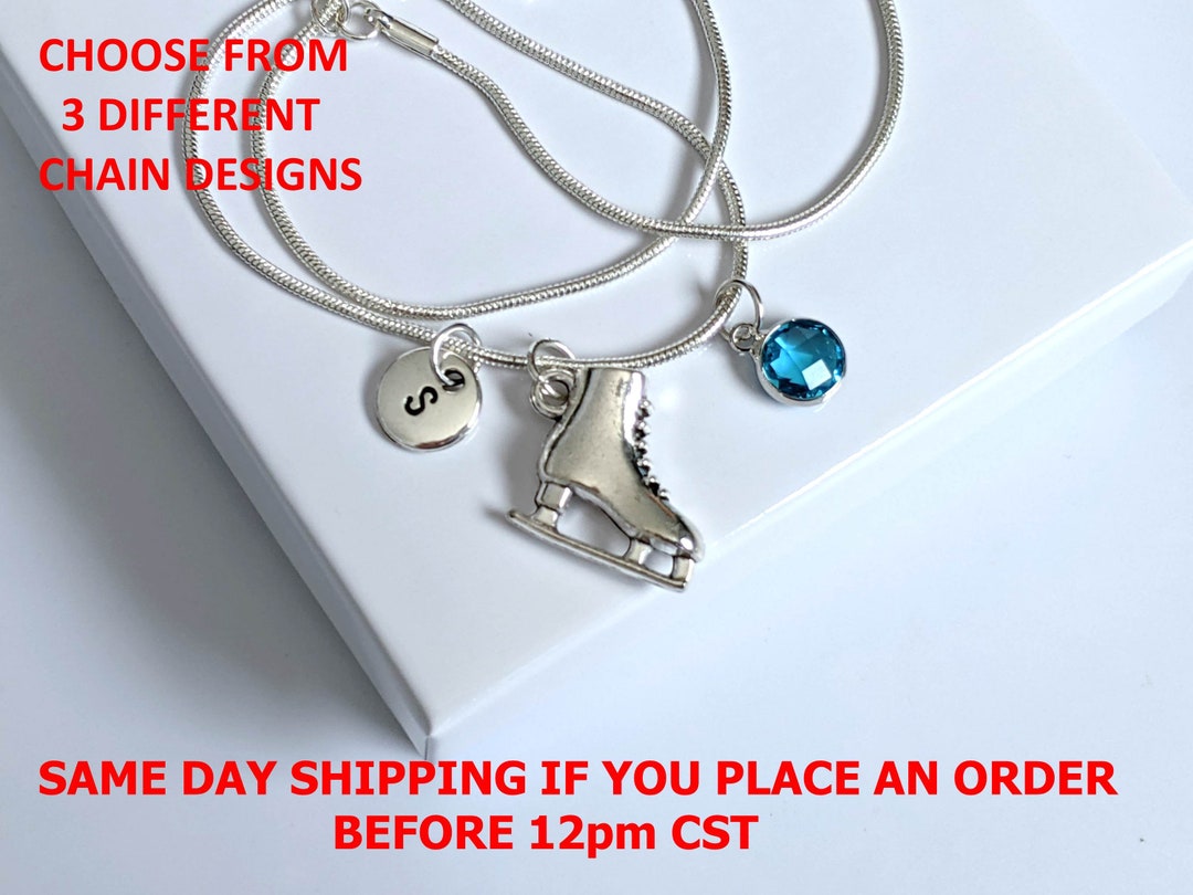 Ice Skating Necklace for Girls-ice Skating Necklace-ice Skating Jewelry ...
