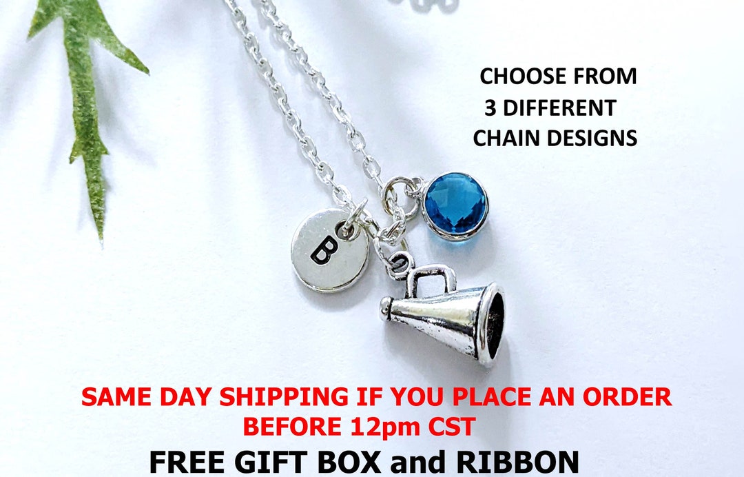 Cheer Necklace-cheer Personalized Necklace-custom Cheer Jewelry-cheer ...