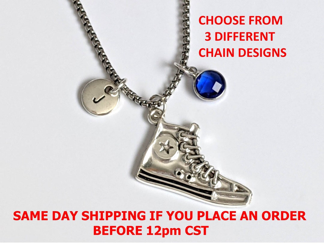 Sneaker Necklace, Converse Necklace-all Star Converse Sneaker Charm ...