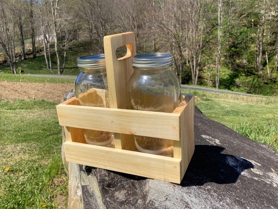 Iced Tea/lemonade Carrier handmade Pine Half Gallon Milk - Etsy