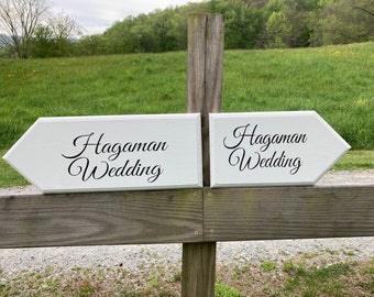 Directional Wedding Signs Wedding Arrow Sign Receptions - Etsy