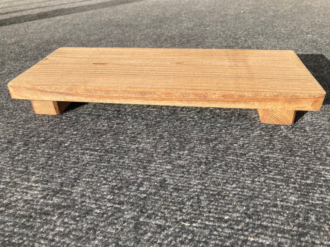 Riser Stand Wooden Riser Plant Stand Wood Centerpiece Footed Tray ...