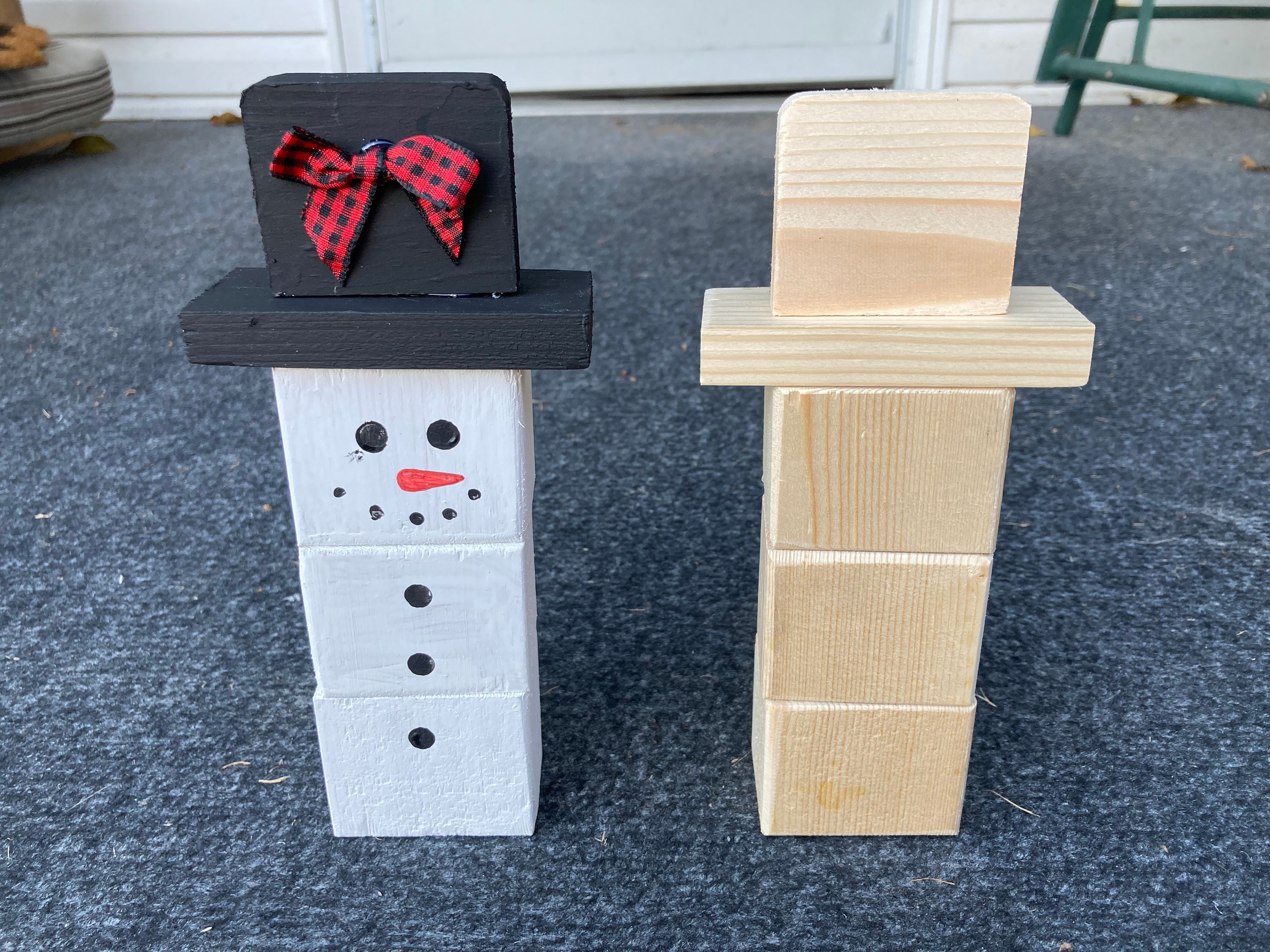 Snowman Made Out Of Boxes