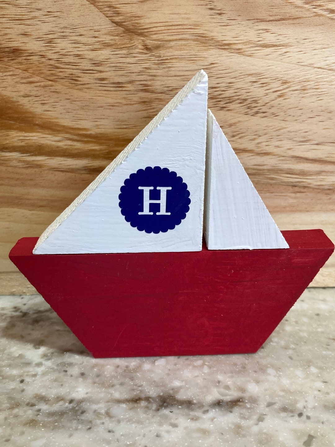 Wood Sailboats- Beach Décor- Coastal Décor- Lake House Décor- Mini Sail ...