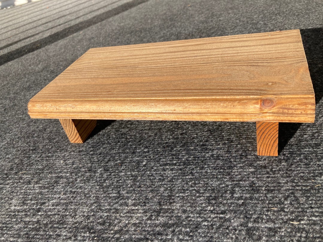 Riser Stand- Wooden Riser- Plant Stand- Wood Centerpiece- Footed Tray ...