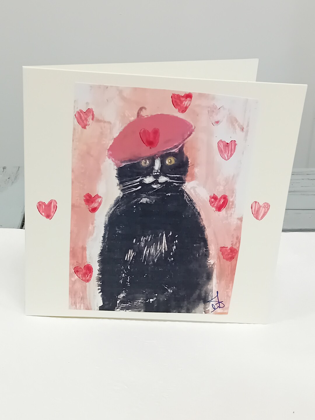 Le Chat Cat Card Print - Etsy