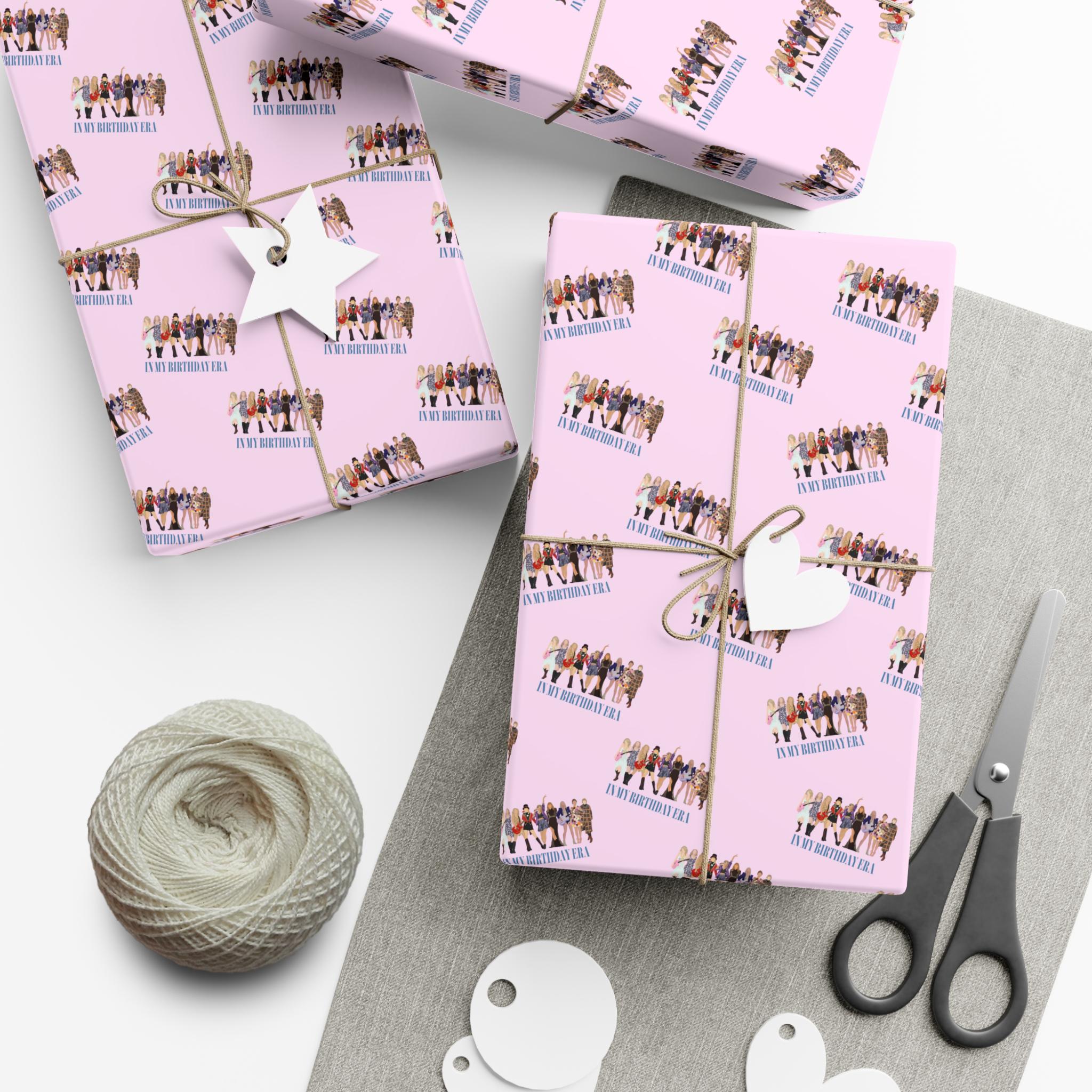 Taylor Swift Wrapping Paper Birthday L in My Birthday Era - Etsy
