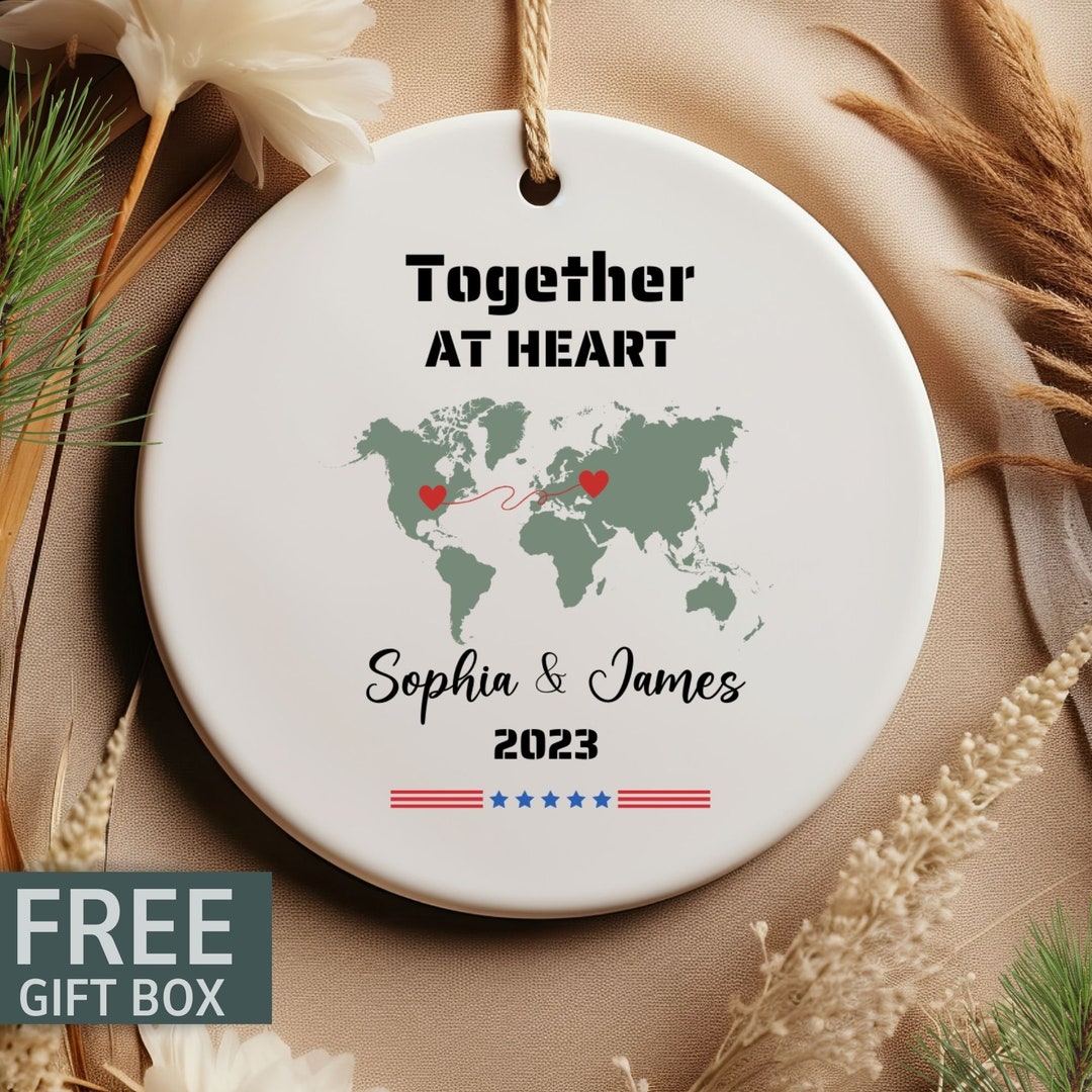 Deployment Gifts for Spouse, Christmas Ornament Personalized, Military ...