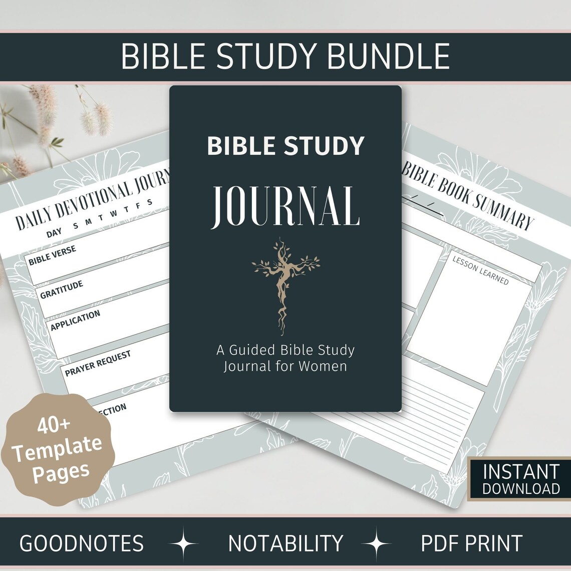 Bible Study Journal Digital, Bible Study Guide, Bible Study Printable ...