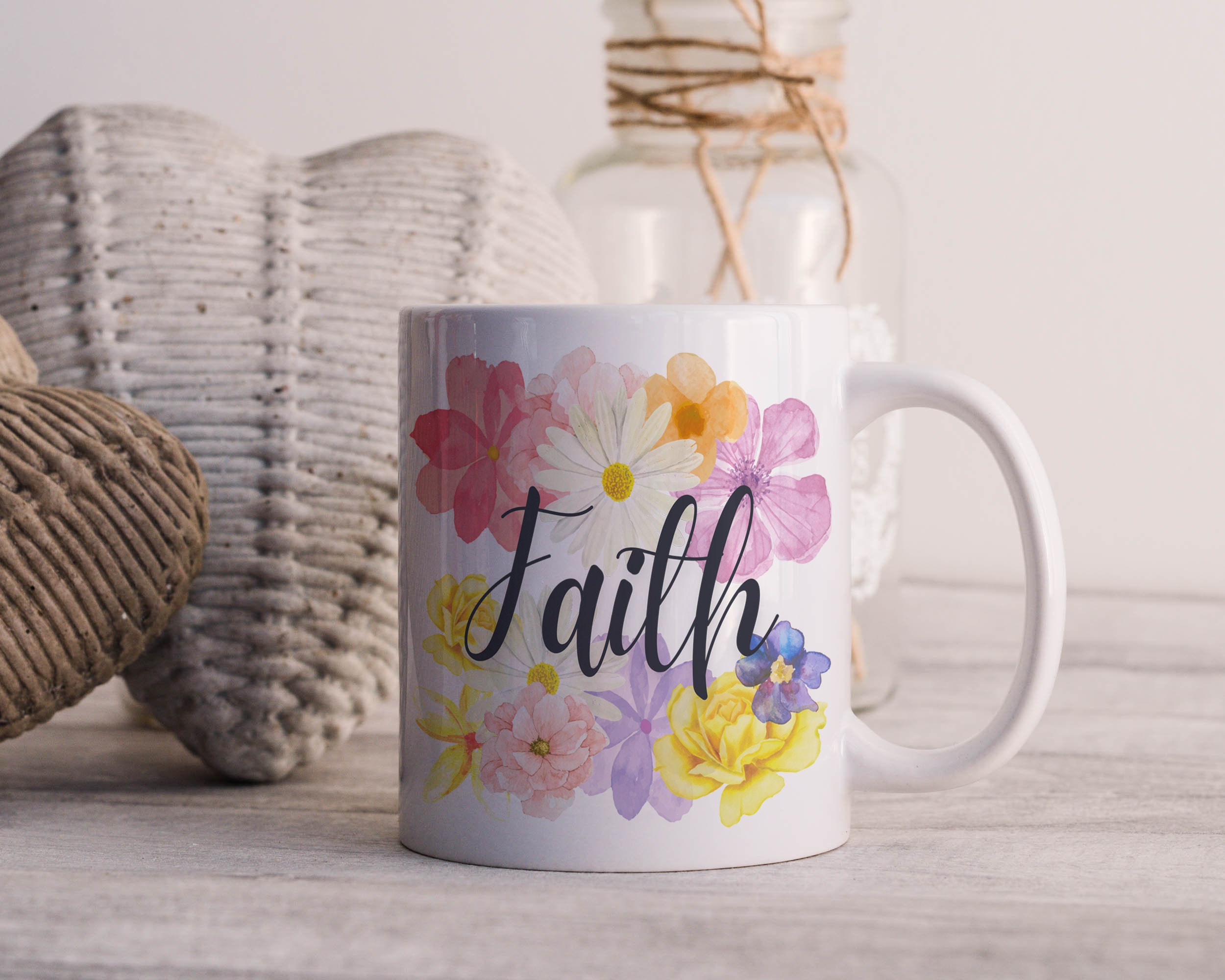 Faith, Faith Mug, Christian Faith, Religious Mug, Faith Coffee Mug ...