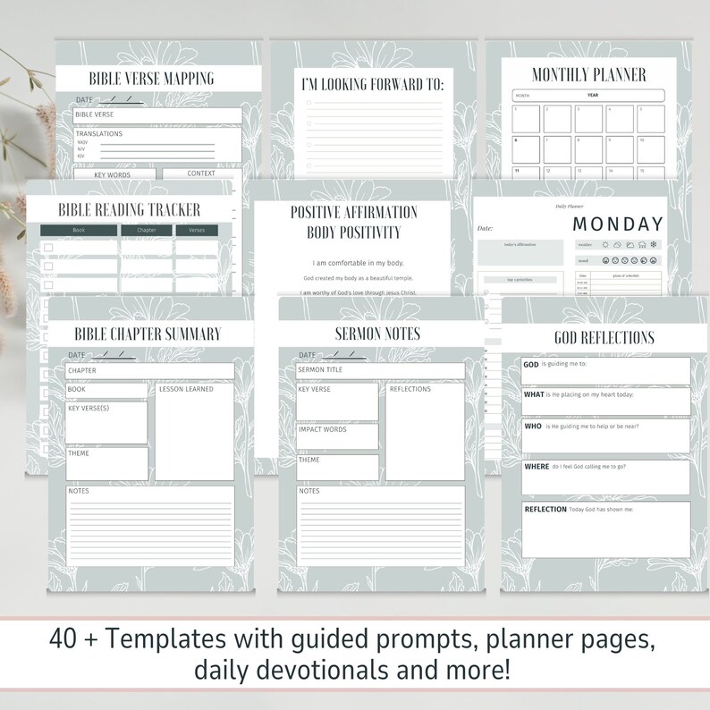 Printable Bible Study Journal, Bible Study Journal, Bible Journal for ...