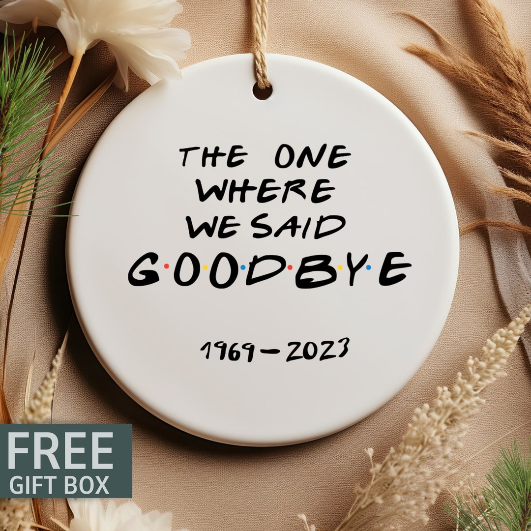 Friends Memorial Ornament, Memorial Ornament of TV Show Character, in ...