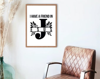 What a Friend We Have in Jesus Printable Bible Verse Art Print - Etsy