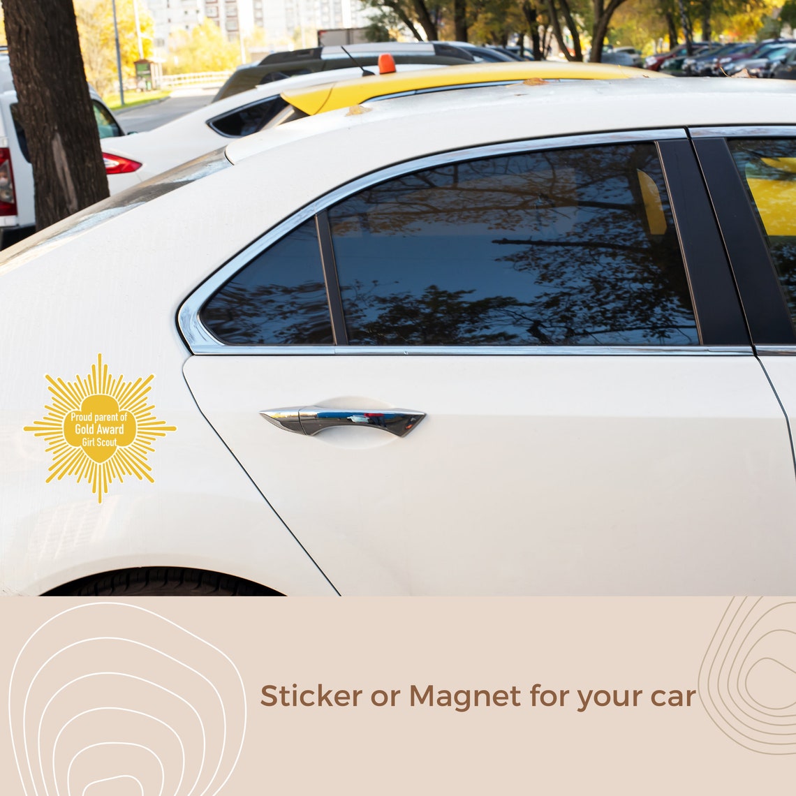 3 Star Gold Award or Silver Award Girl Scout Vinyl 3 Sticker for Car ...