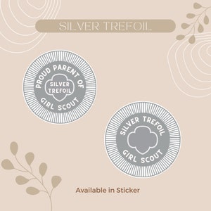 5 Trefoil Gold Award Girl Scout Sticker for Car, Water Bottle, Laptop ...