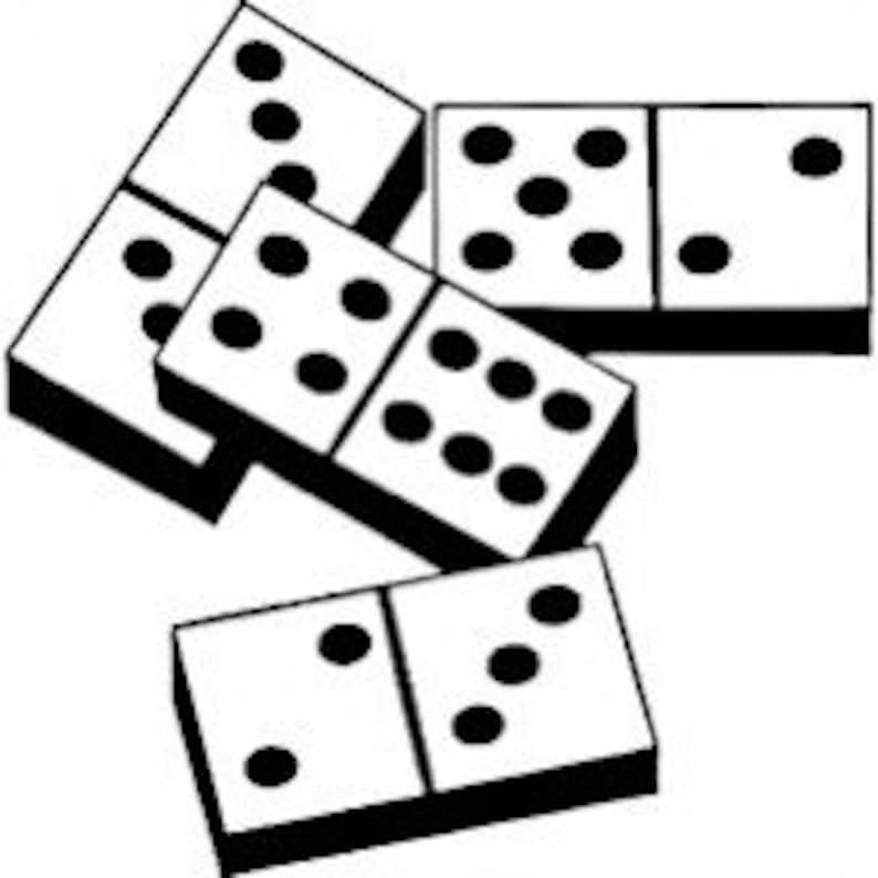 Two Color/custom Dominoes - Etsy