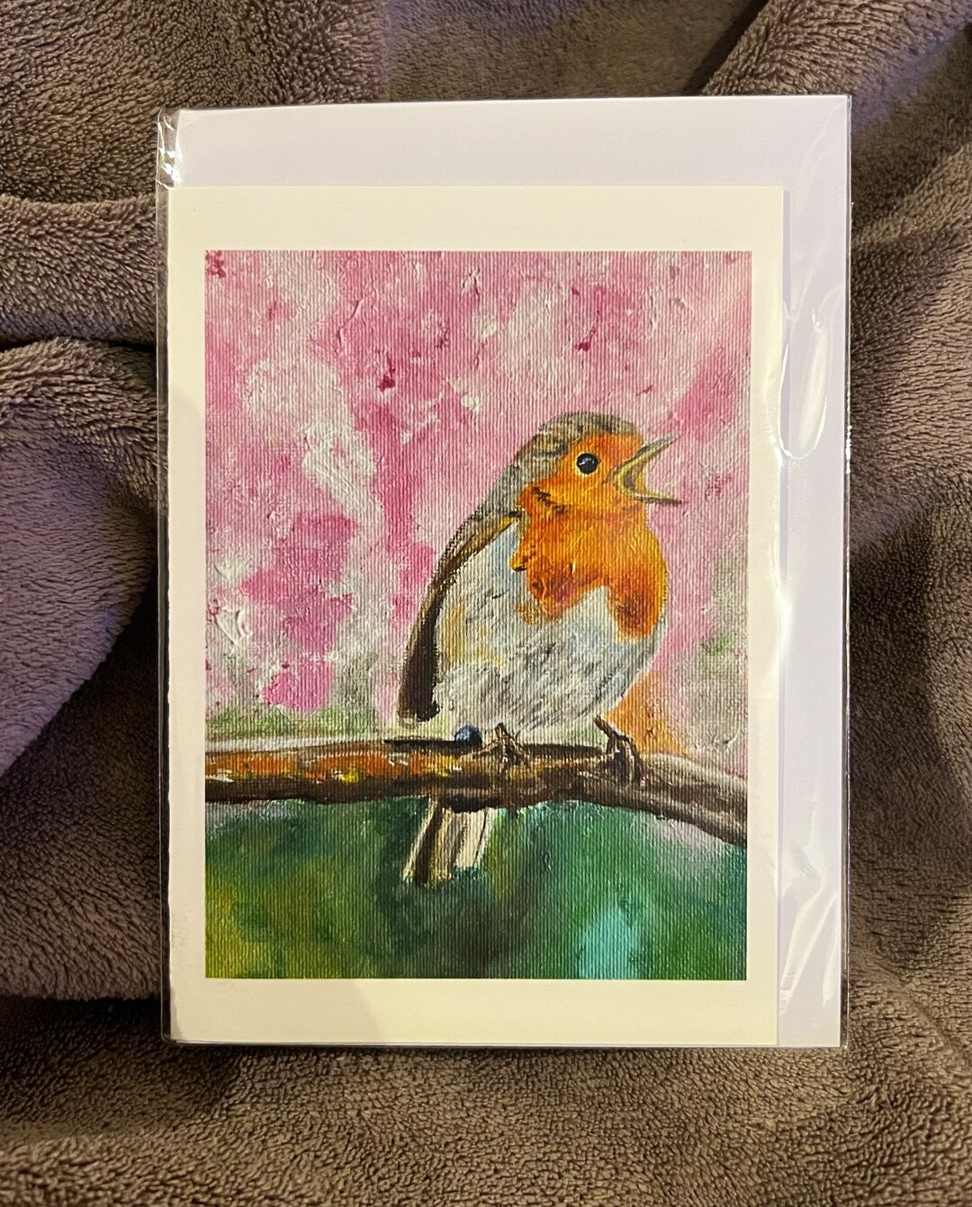 Robin Blank Greetings Card - Etsy