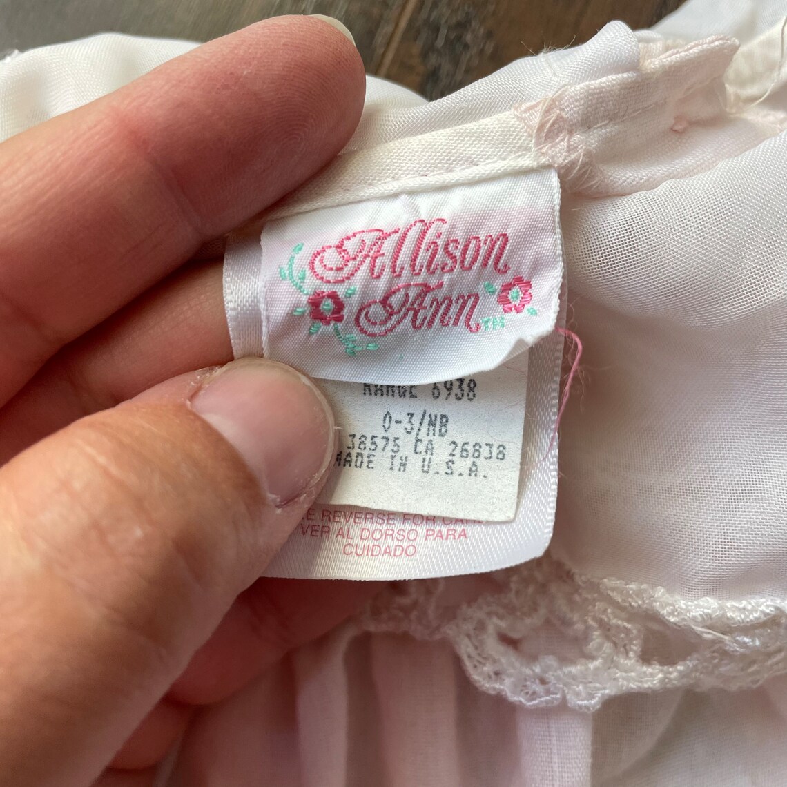 Vintage Allison Ann Light Pink Ruffle Dress - Etsy