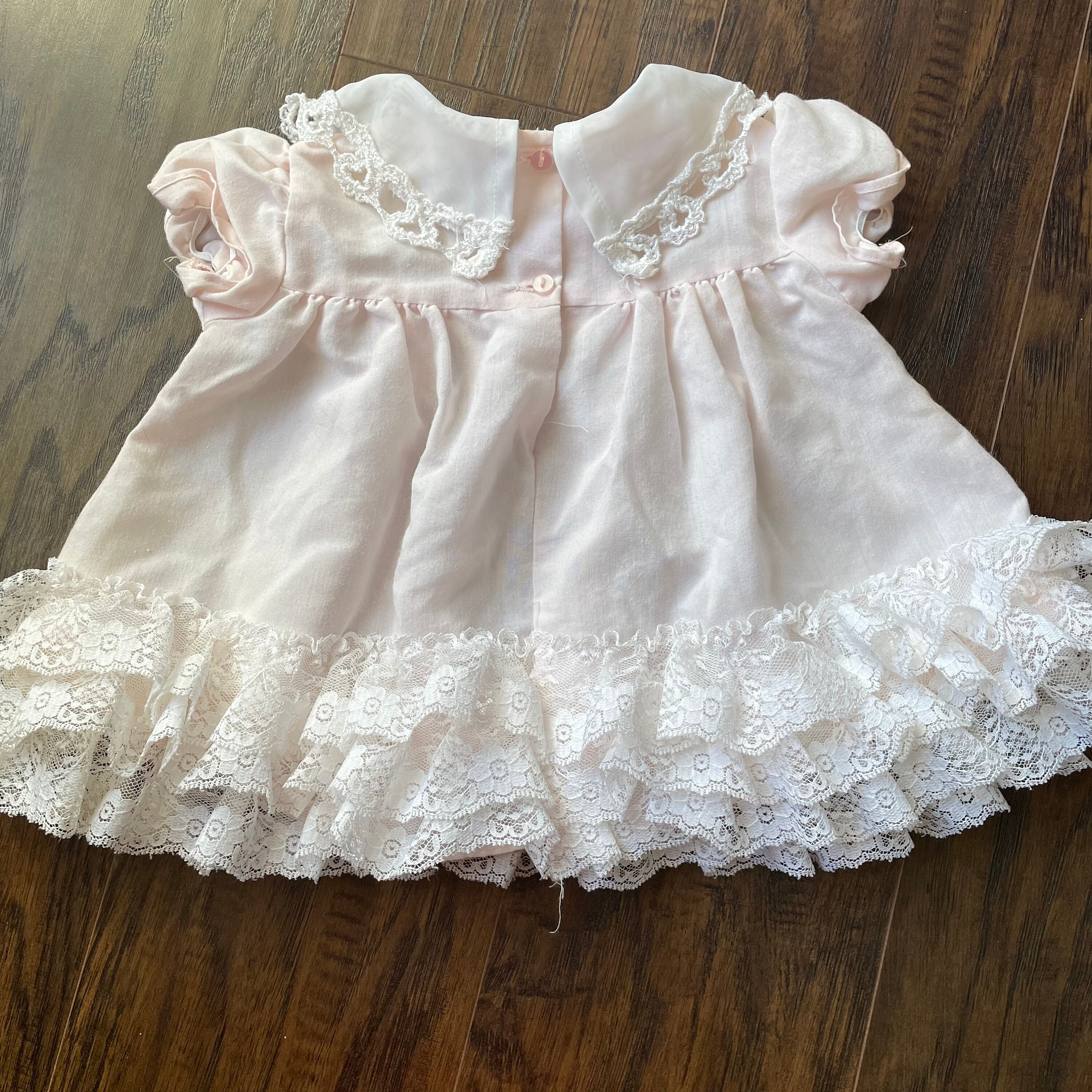 Vintage Allison Ann Light Pink Ruffle Dress - Etsy