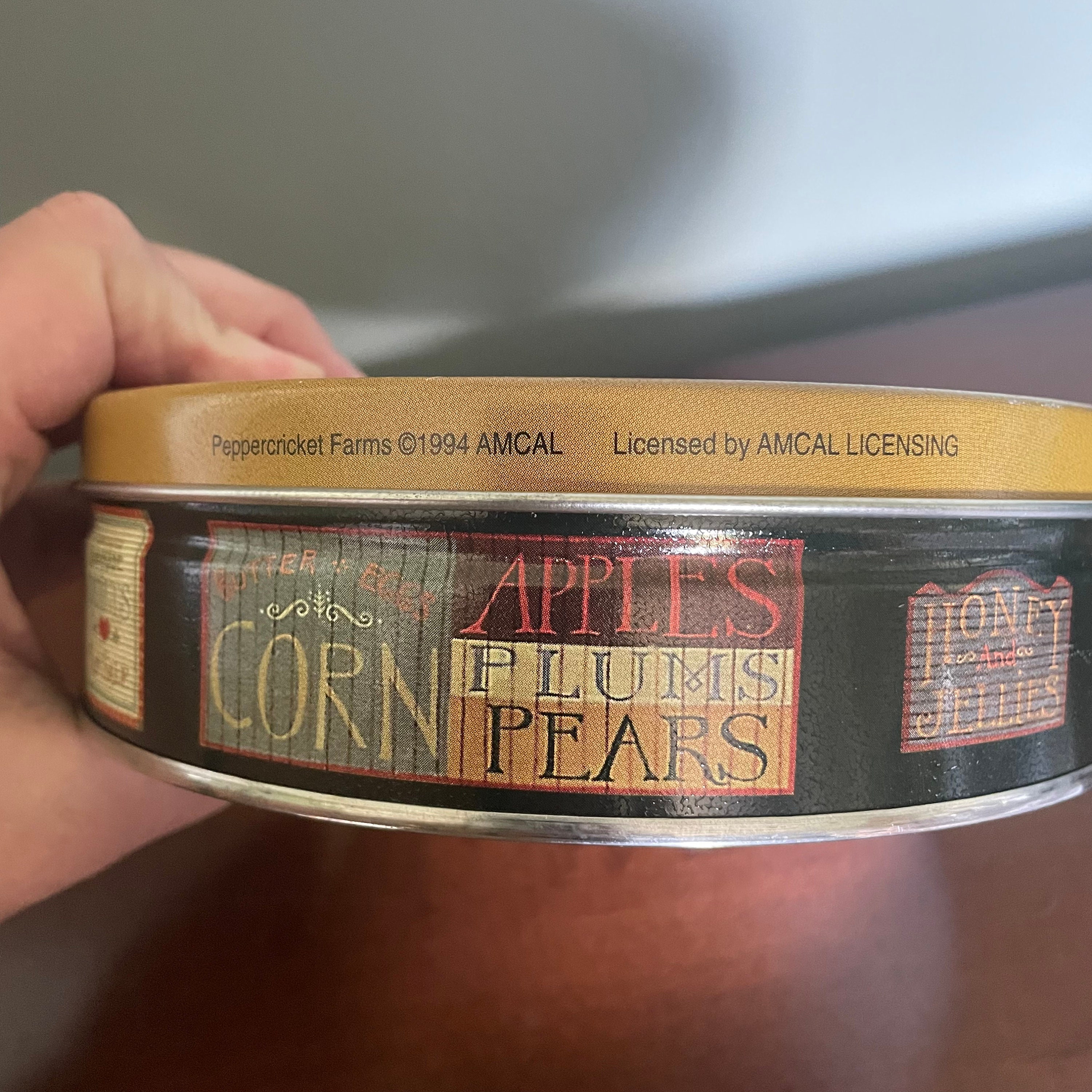 Vintage AMCAL Peppercricket Farms 1994 Tin - Etsy