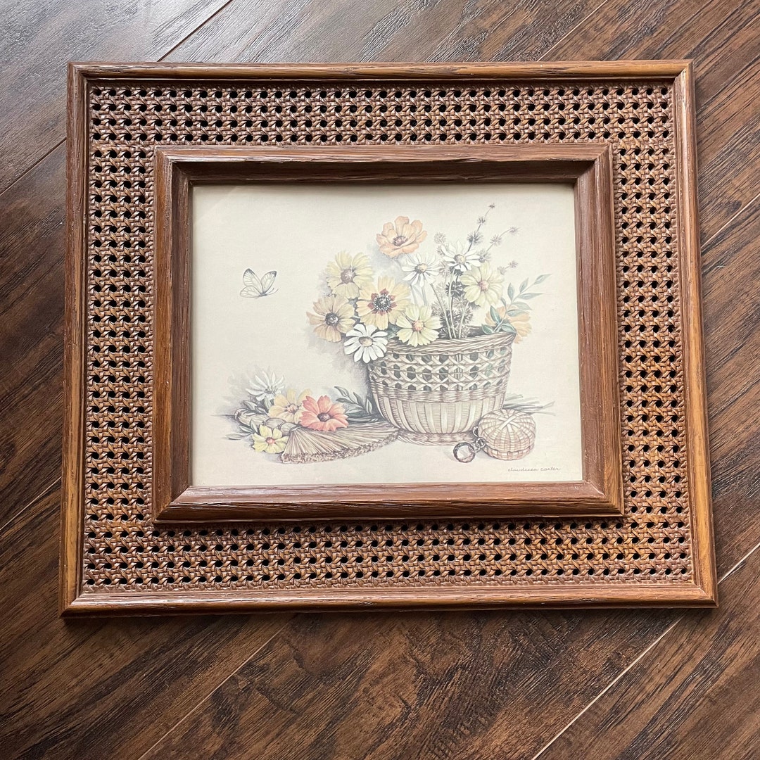 Vintage Homeco Claudessa Carter Plastic Cane Framed Print - Etsy