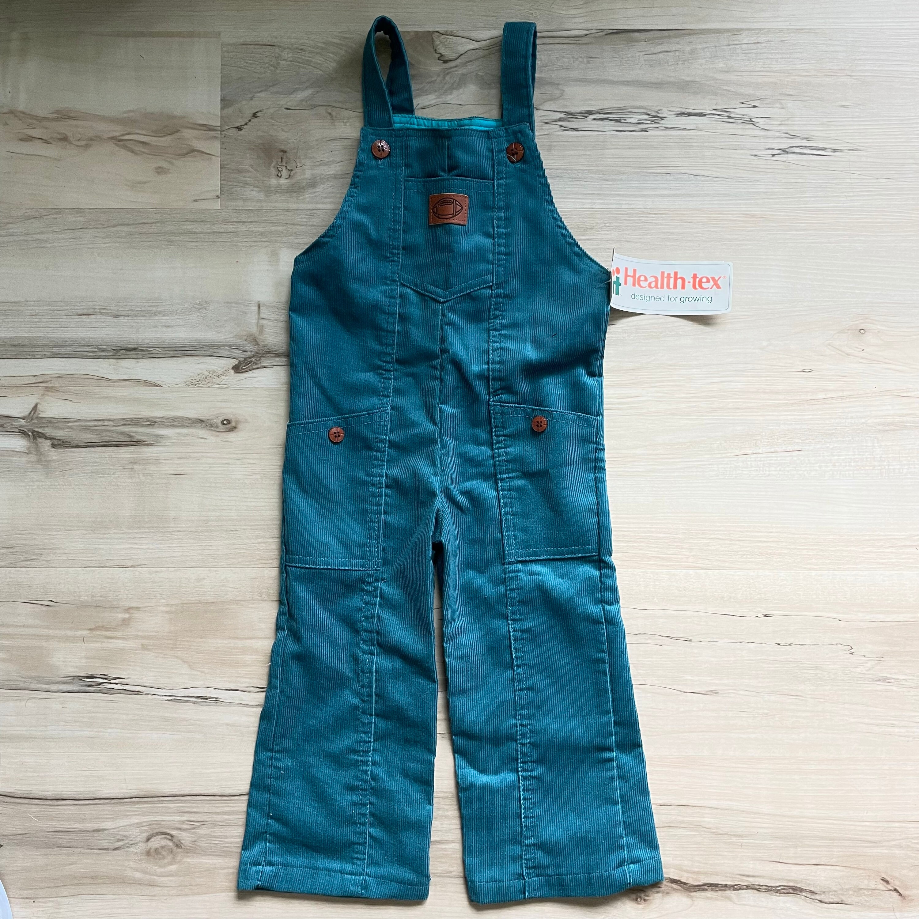 NWT Vintage Healthtex Corduroy Football Teal Overalls- Made in USA - Etsy