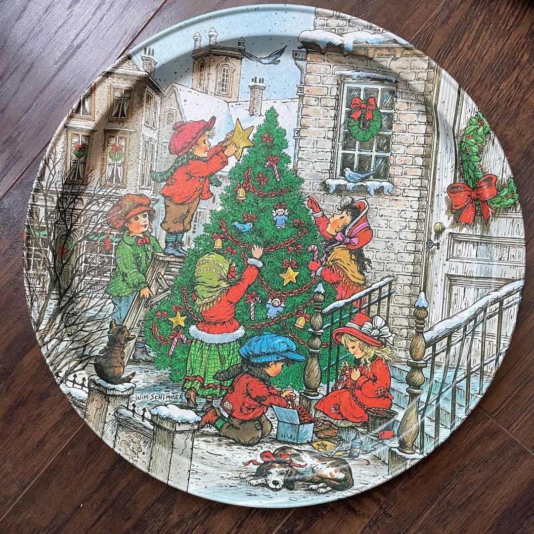 Vintage Potpourri Press 1989 Wim Schimmer Children Decorating Christmas ...
