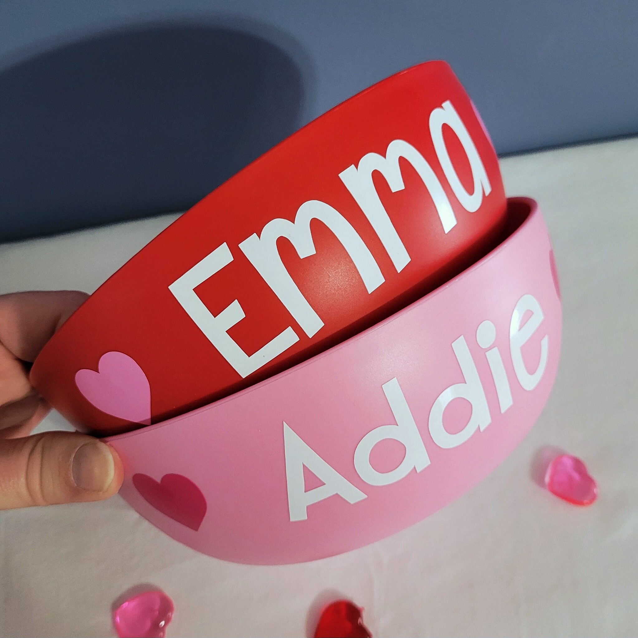 Personalized Valentine's Day Cereal Bowls Gift Set - Etsy