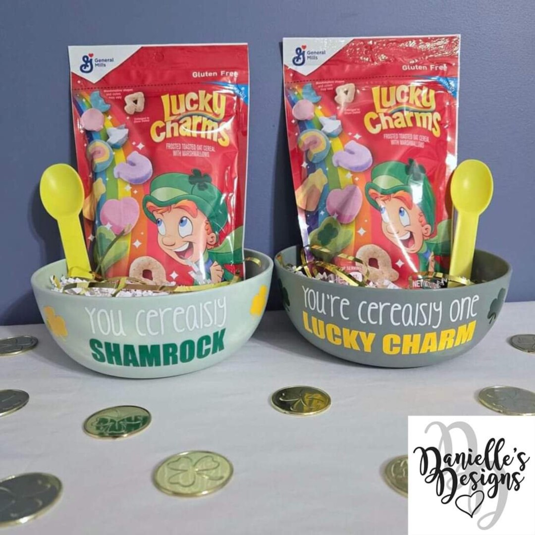 Personalized St Patrick's Day Gift Cereal Bowls - You Cerealsly ...