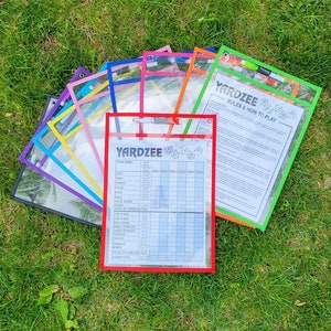 Personalized Yardzee Yard/lawn Game - Mix and Match Colors - Two Dice ...