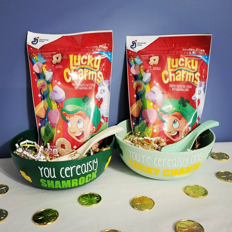 Personalized St Patrick's Day Gift Cereal Bowls You | Etsy