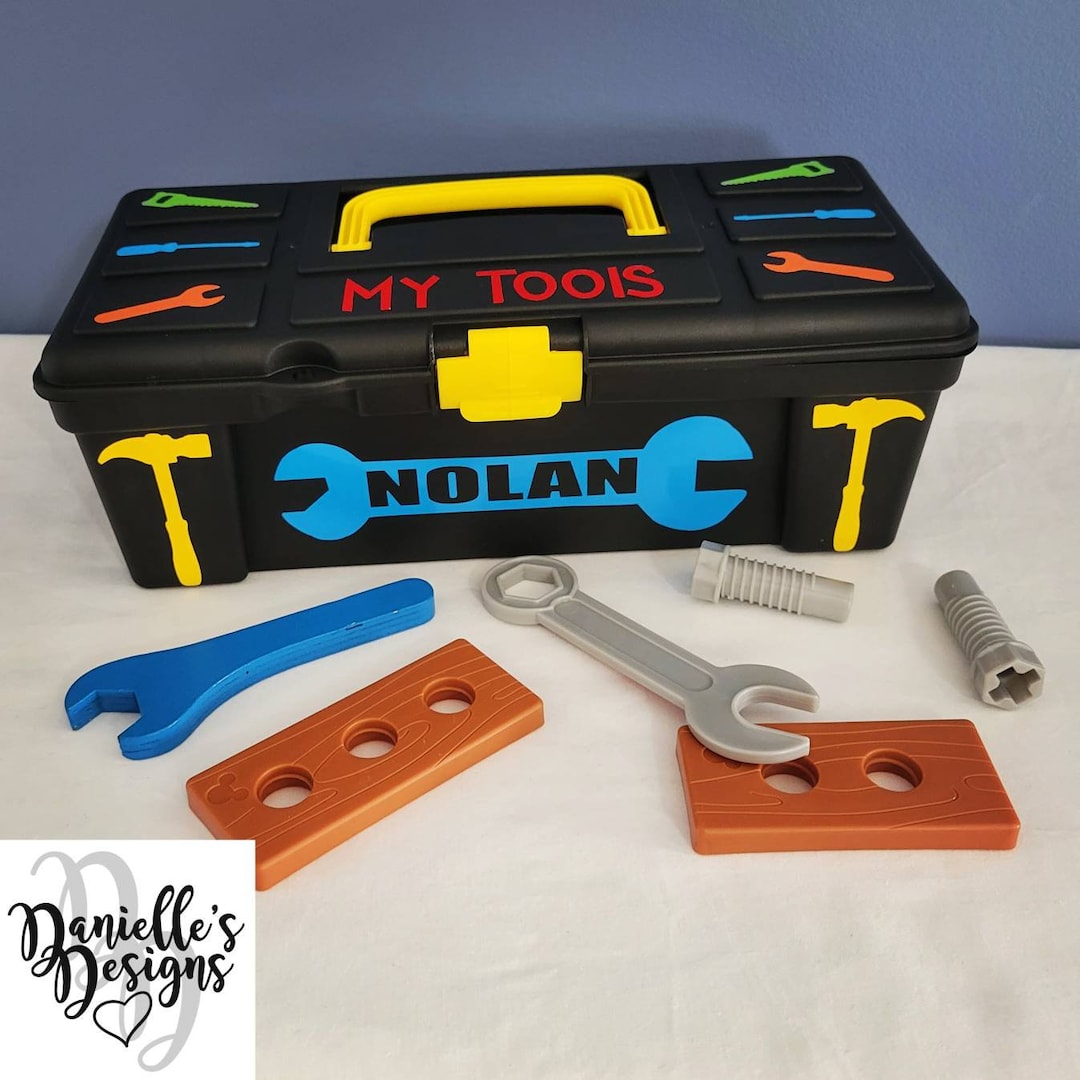 Personalized Toy Tool Box Storage/bin/container/case - Etsy