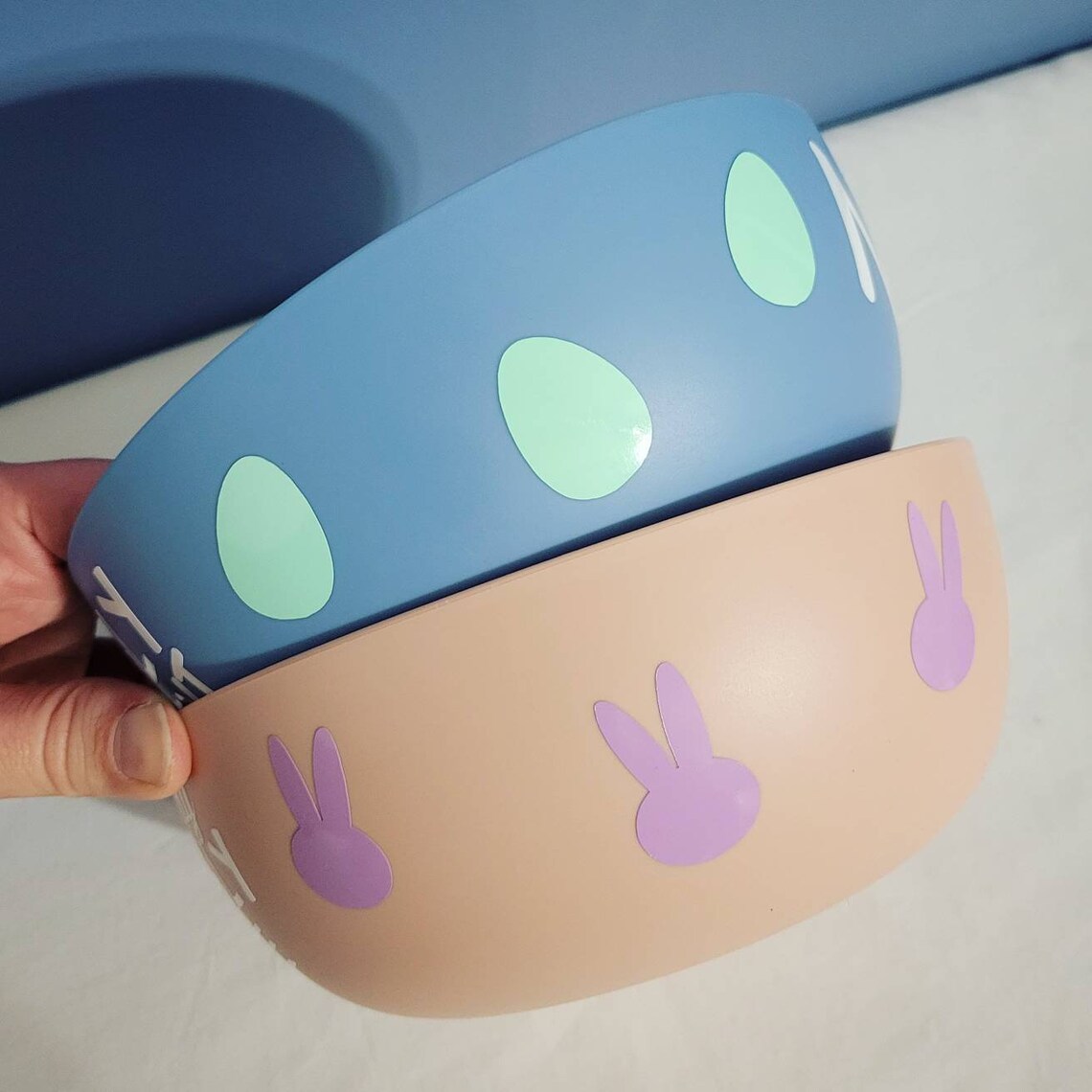 Personalized Easter Cereal Bowl Gift Sets Some Bunny | Etsy
