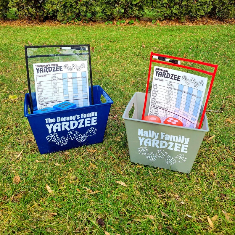Personalized Yardzee Yard/lawn Game Mix and Match Colors - Etsy