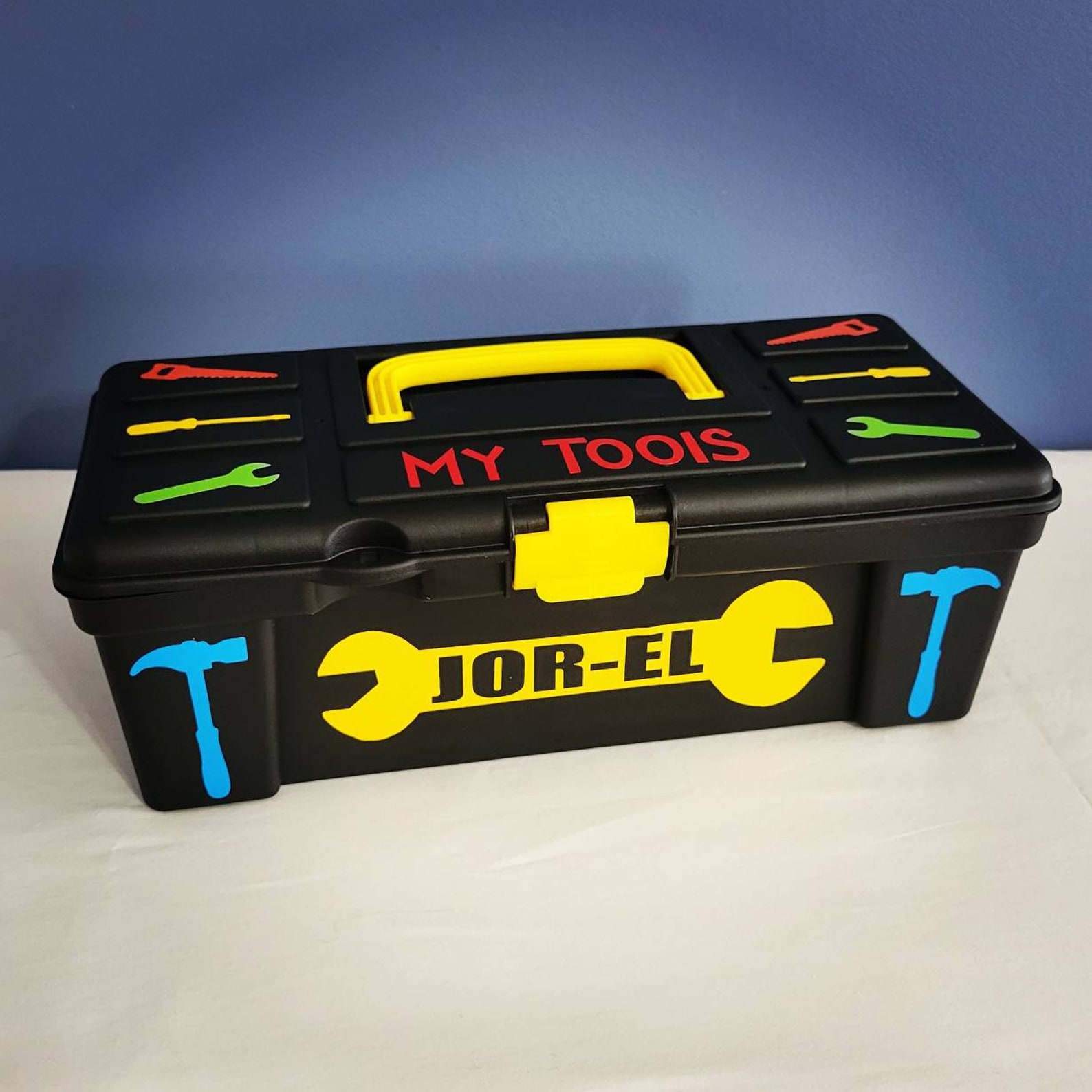 Personalized Toy Tool Box Storage/bin/container/case - Etsy