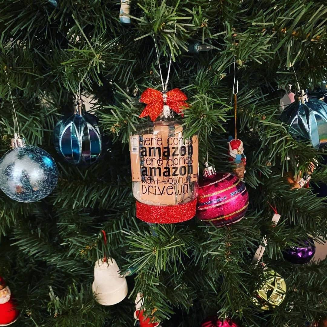 Personalized Amazon Packages Christmas Tree Ornament - Etsy