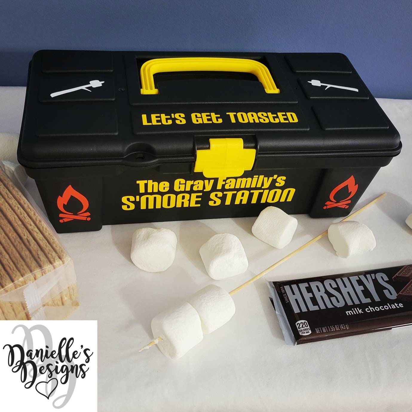 Personalized Family S'more Station/smore Kit Box Storage/bin/container ...