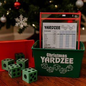Personalized Yardzee Yard/lawn Game - Mix and Match Colors - Two Dice ...
