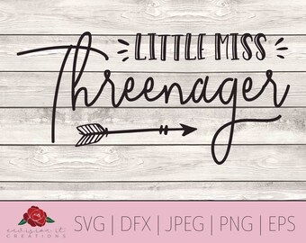 Little Miss Threenager Backdrop - Etsy