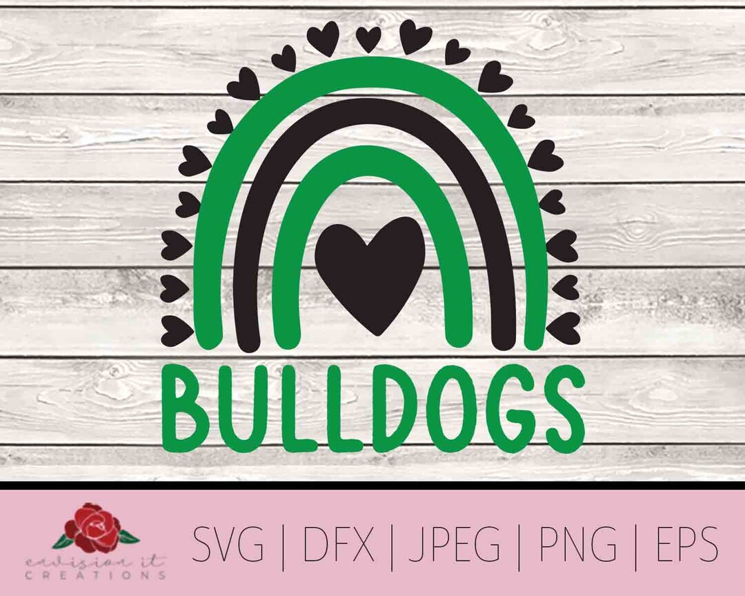 Bulldogs Boho Rainbow SVG, Bulldogs SVG, Perros SVG, Rainbow Svg, Boho ...