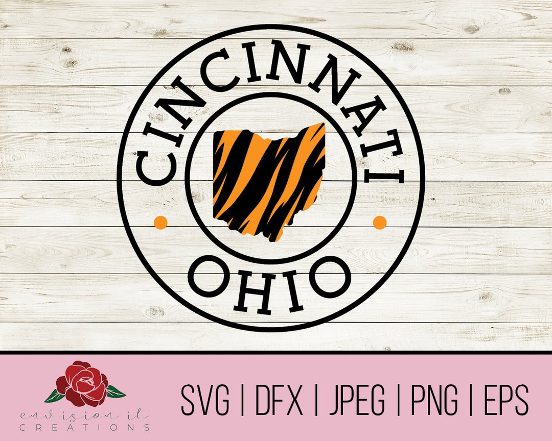 Cincinnati Ohio SVG, Cincinnati SVG, Ohio Svg, Football SVG, Bengals ...