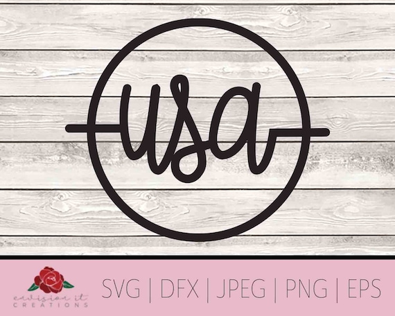 USA Svg Circle SVG America SVG Cricut Svg Dxf Png Eps | Etsy