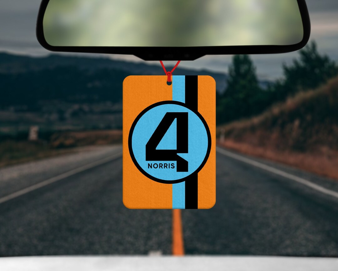 Lando Norris Number 4 2023 Car Air Freshener - Car Accessory - Formula ...