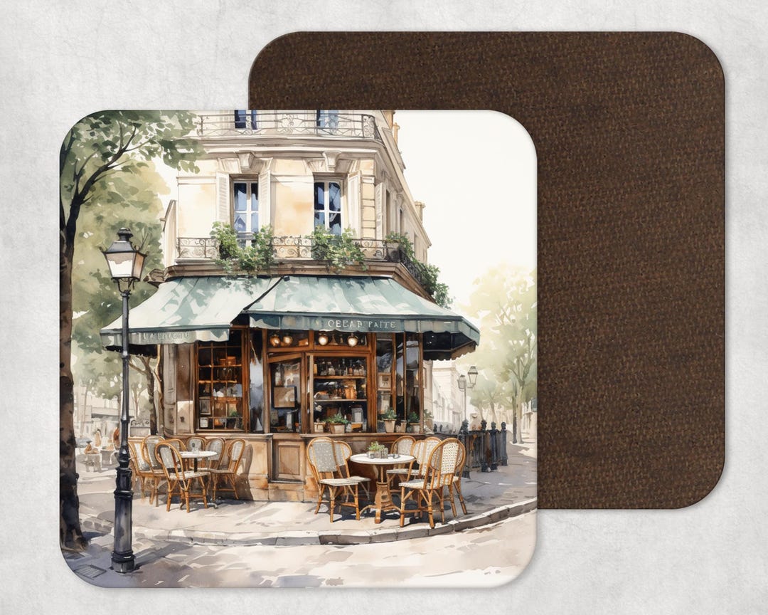 Corner Café Drinks Coaster Christmas Gift Coaster Set Secret Santa ...