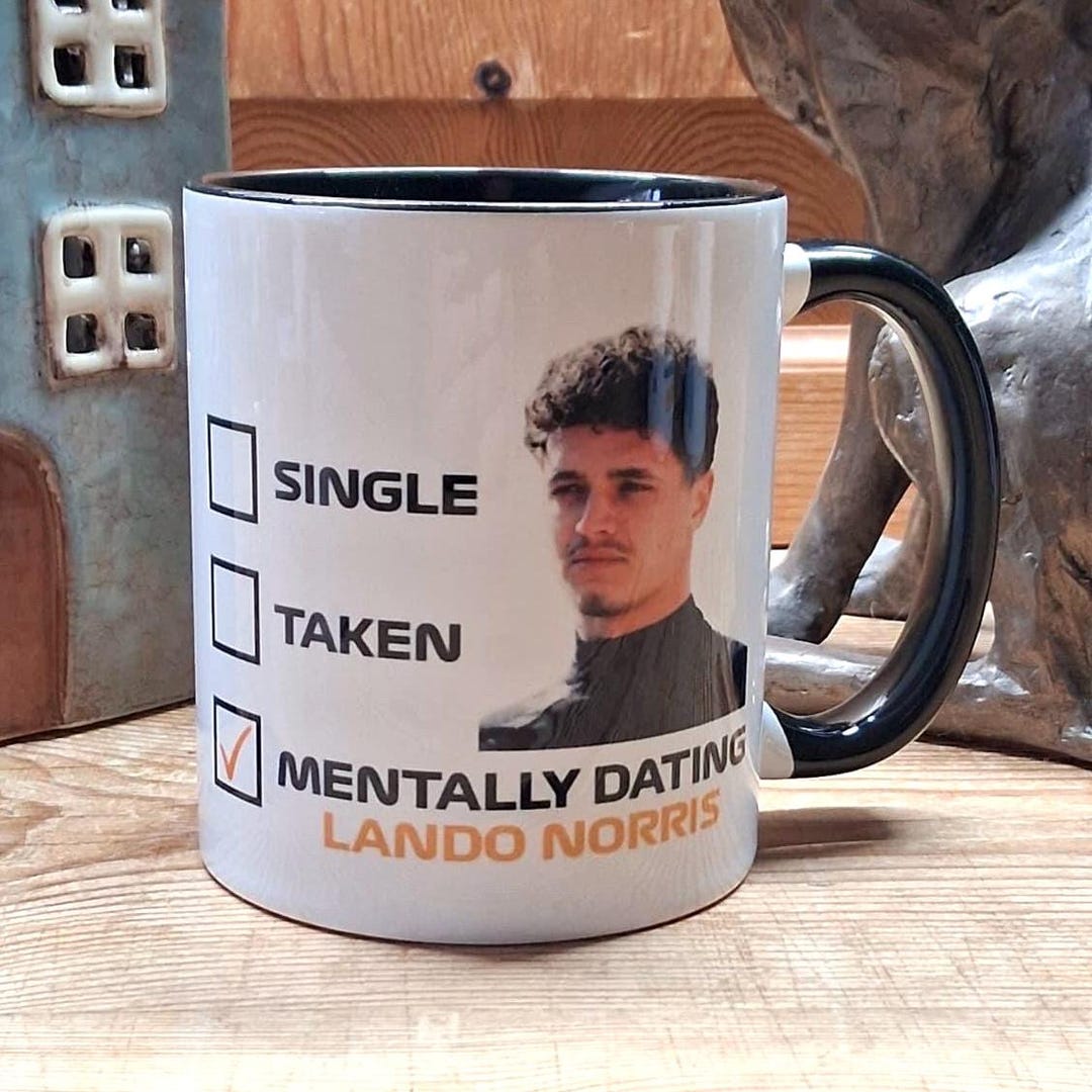 Mentally Dating Lando Norris Mug - Lando Norris Fan - Mclaren Fan - Fun ...