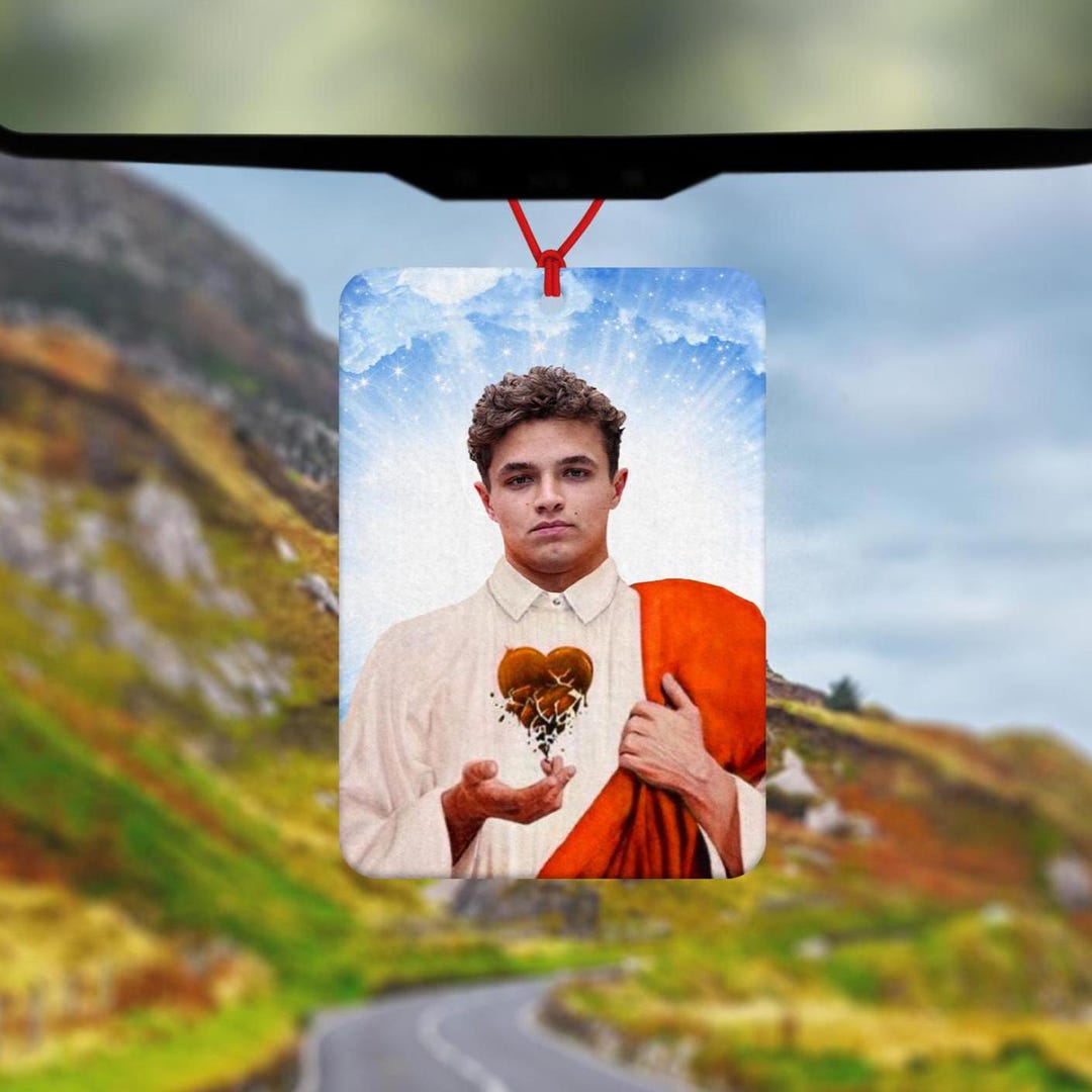 Lando Norris Inspired Car Air Freshener - Saint Lando - Car Accessories ...