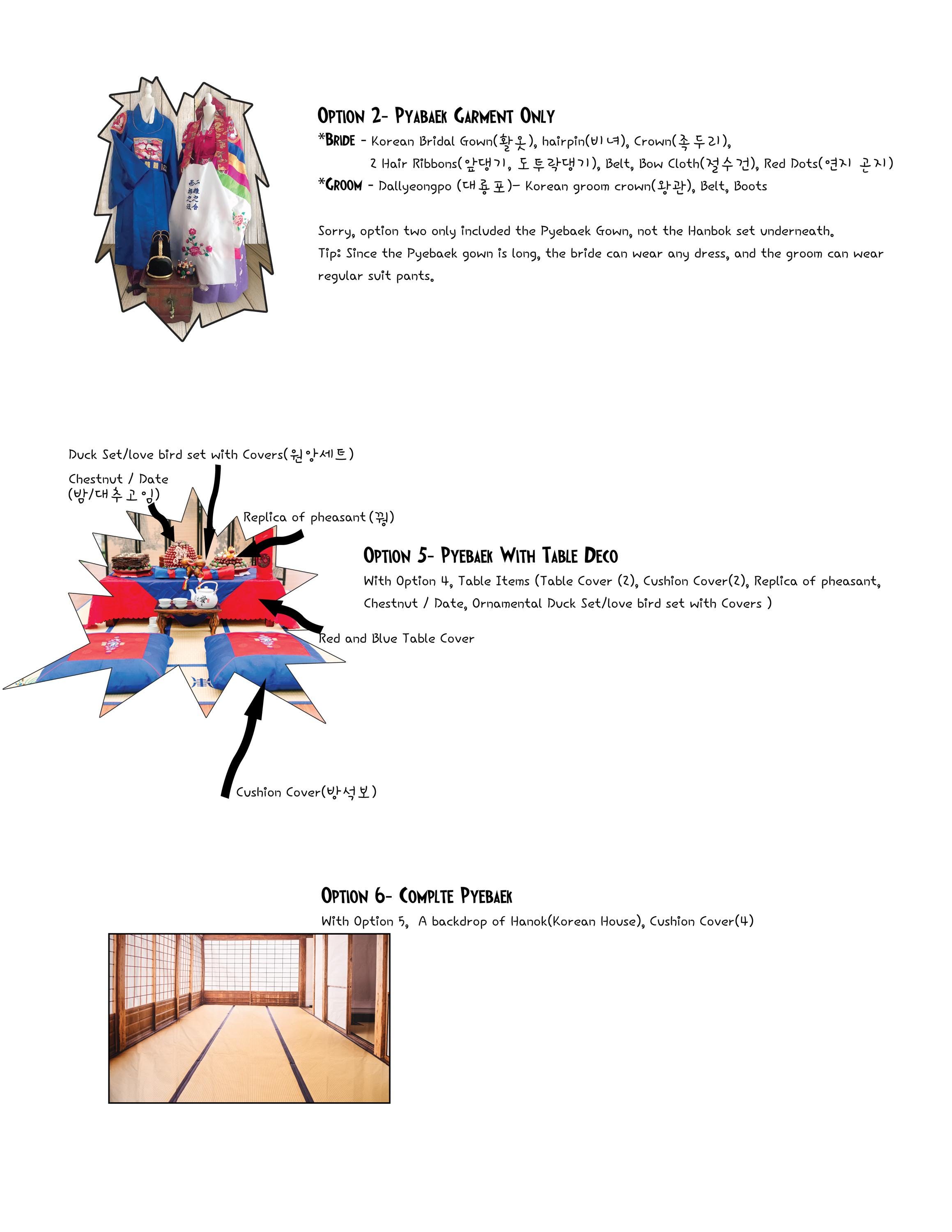 Korean Wedding Pyebaek Hanbok: Bride & Groom Attire Rental - Etsy